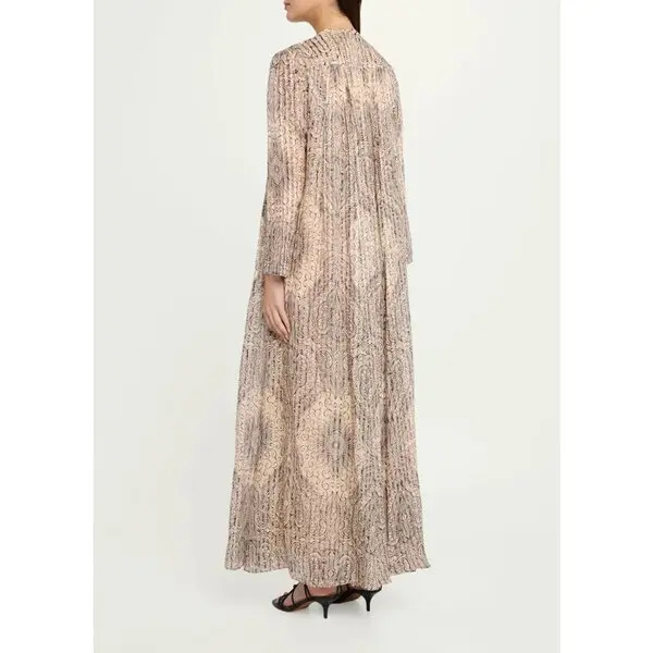 Zimmermann Ascent Stripe Silk Gown