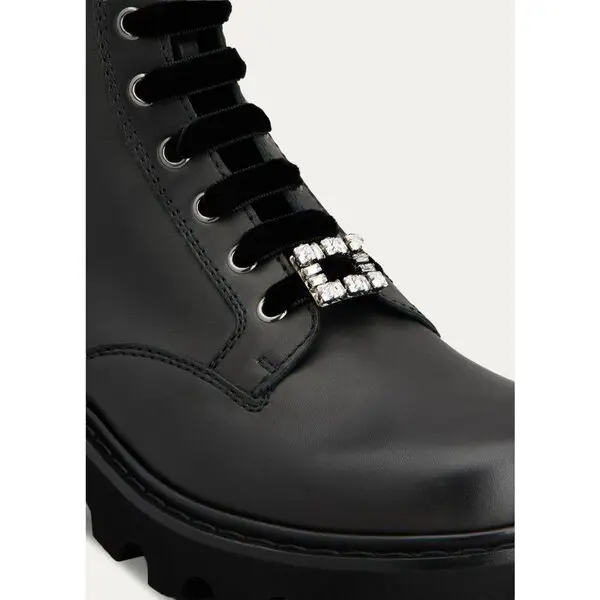 ROGER VIVIER Viv Rangers Truck Charms 20mm Leather Booties