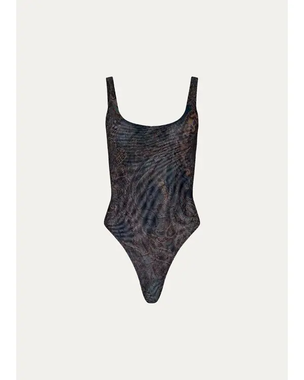 L'Agence Kalea Scoop-neck Bodysuit