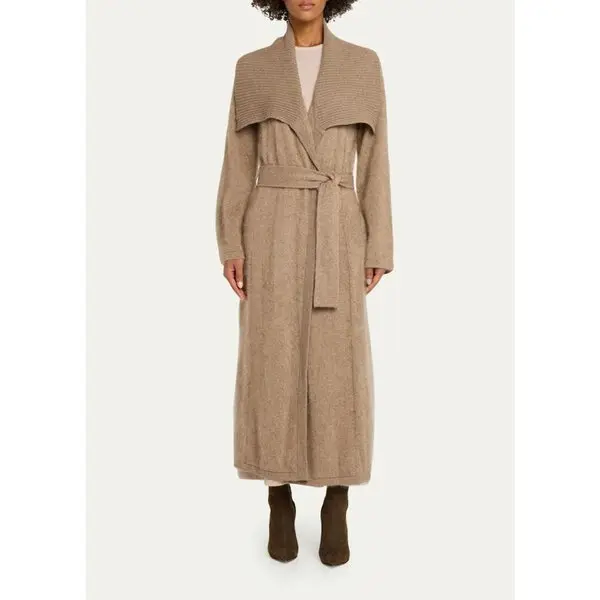 TOCCIN Edina Cashmere Shawl-collar Duster