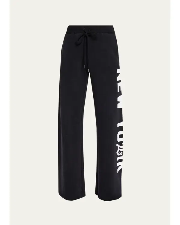 R13 New York Printed Cotton Sweatpants