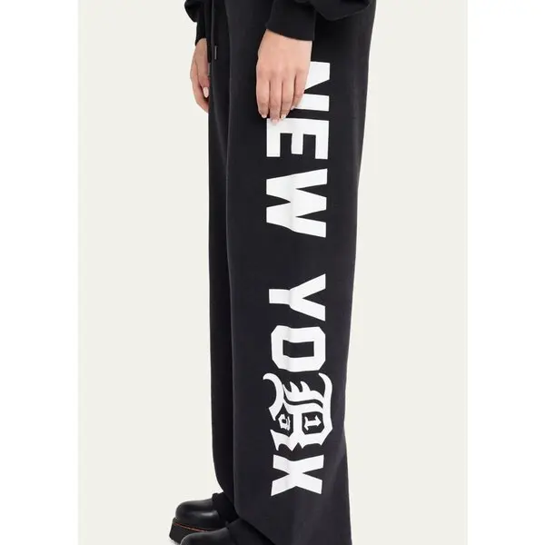 R13 New York Printed Cotton Sweatpants
