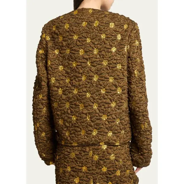 Dries Van Noten Floral Cloqué Jacquard Jacket