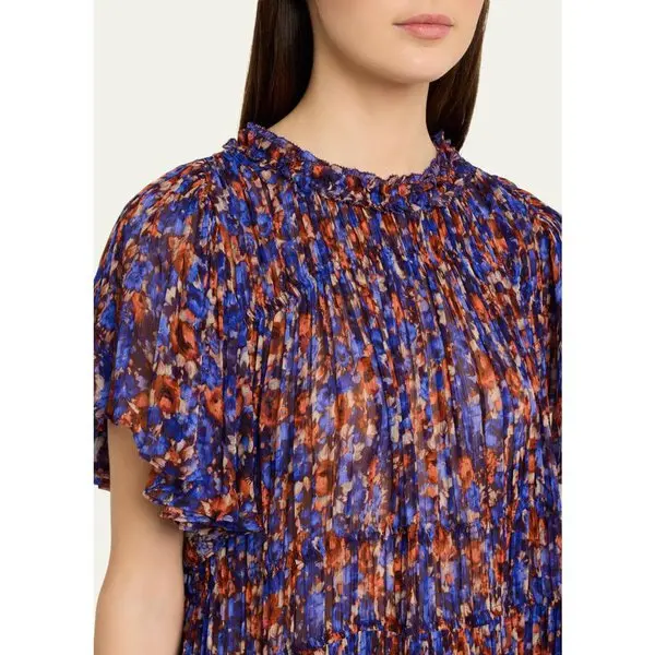 Ulla Johnson Ryla Floral Silk Chiffon Mini Dress