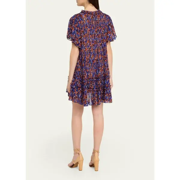 Ulla Johnson Ryla Floral Silk Chiffon Mini Dress