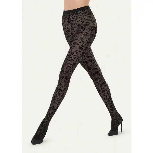 Wolford Rose Sheer & Opaque Tights