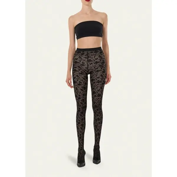 Wolford Rose Sheer & Opaque Tights