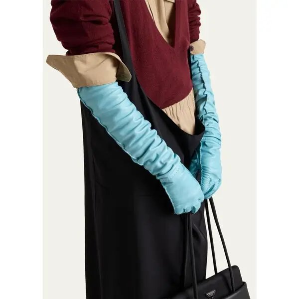 Prada Long Nappa Leather Gloves