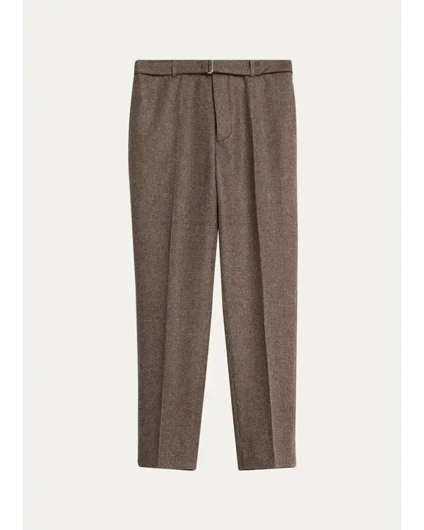 OFFICINE GÉNÉRALE Wool Crease-front Pants