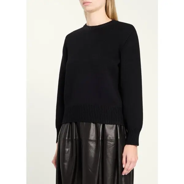 TOTEME Wool-cotton Crewneck Sweater