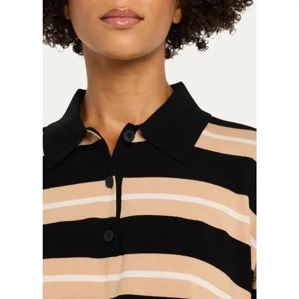 Simkhai Thames Striped Wool-cashmere Polo Shirt