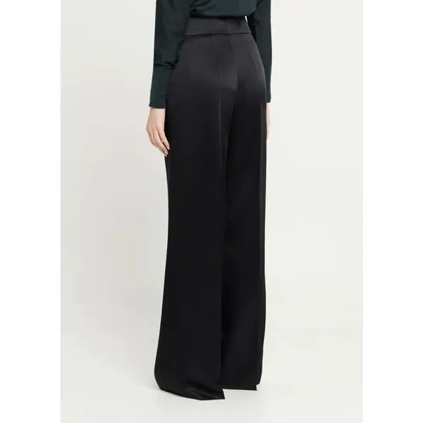 Akris High-rise Silk Satin Wide-leg Trousers