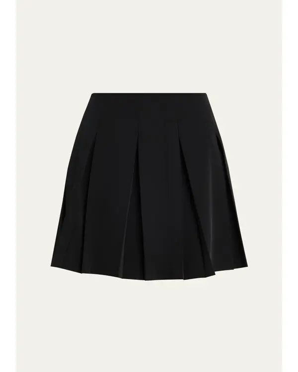 L'Agence Tania Pleated Mini Skirt
