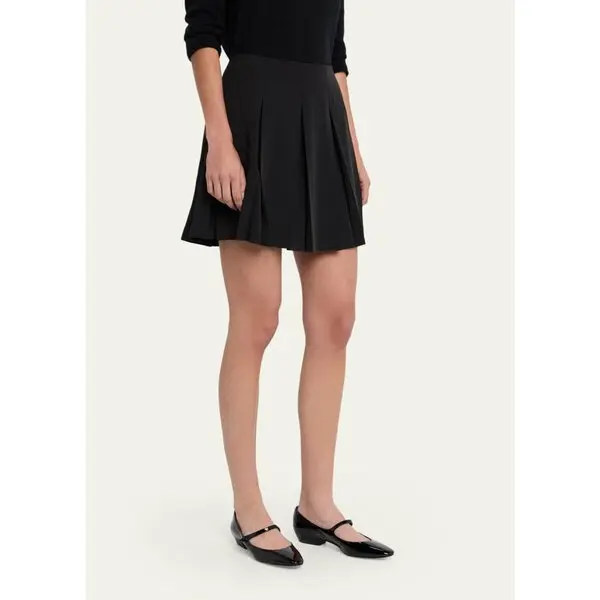 L'Agence Tania Pleated Mini Skirt
