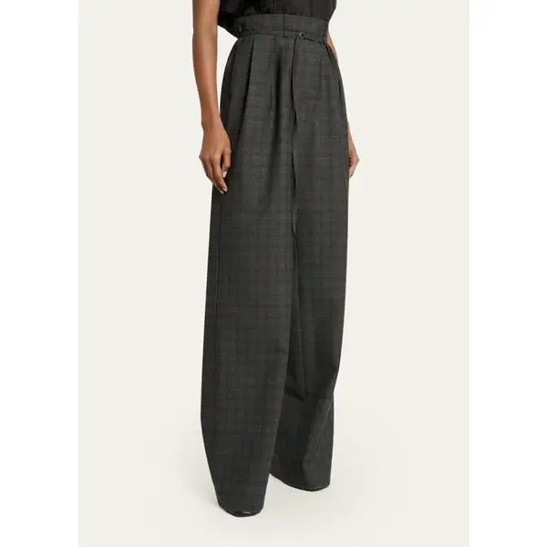 Dries Van Noten Peacha 426 Plaid Wool Pants