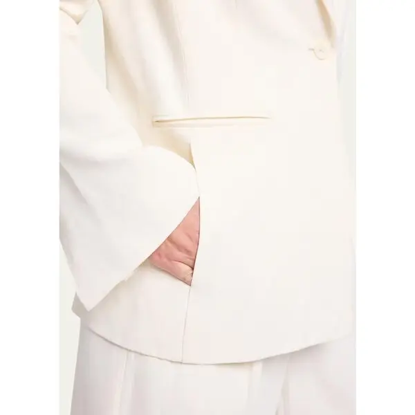 TWP Her Fit Blazer In Coated Viscose Linen