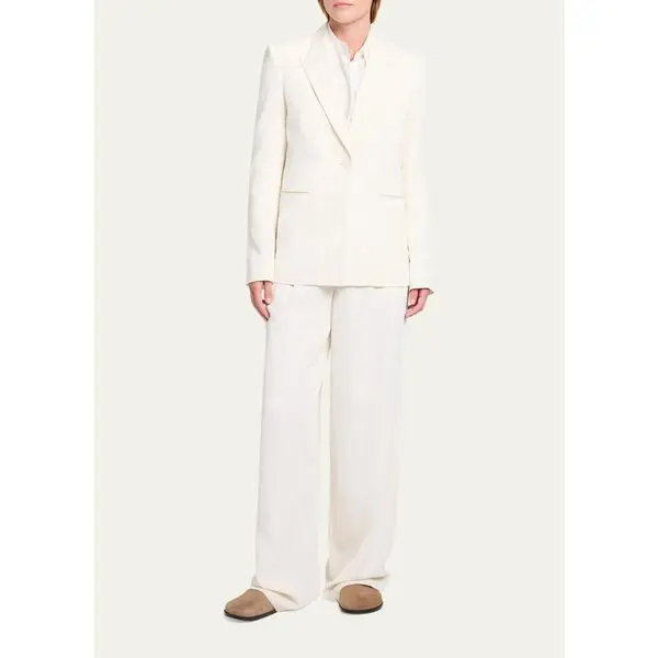TWP Her Fit Blazer In Coated Viscose Linen