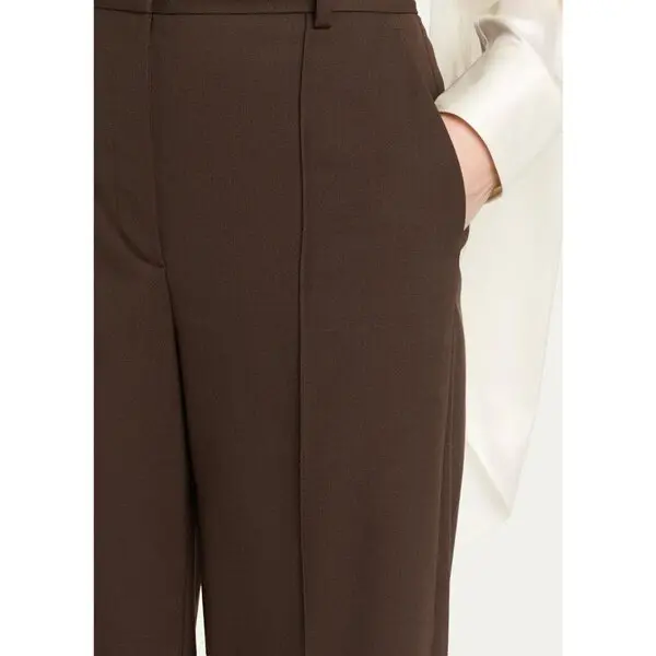 A.L.C. Reid Pintucked Wool-blend Pants
