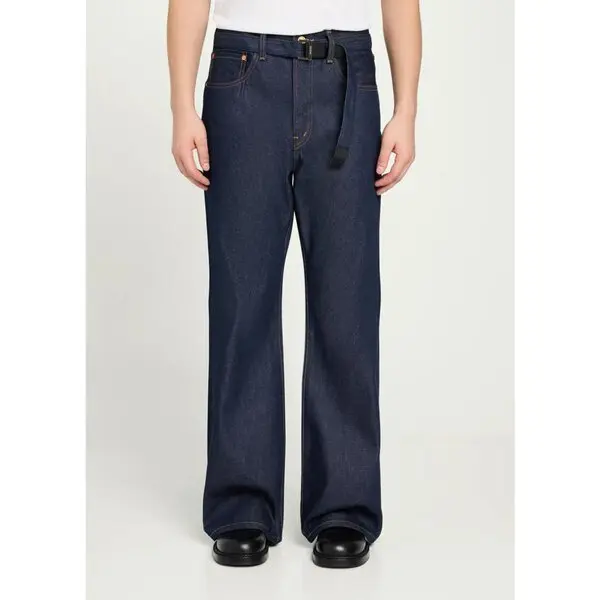 Sacai Levi's X Oversized Wide-leg Belted Jeans