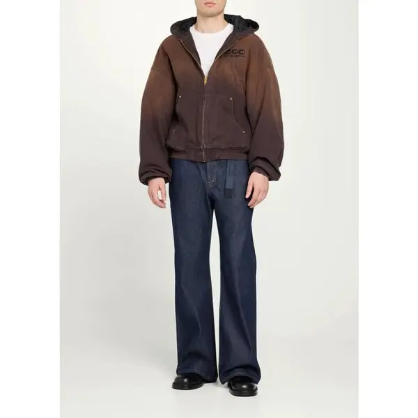 Sacai Levi's X Oversized Wide-leg Belted Jeans