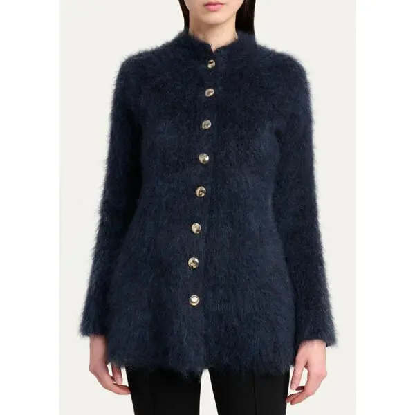 PROENZA SCHOULER Aniza Fuzzy Mohair-blend Cardigan