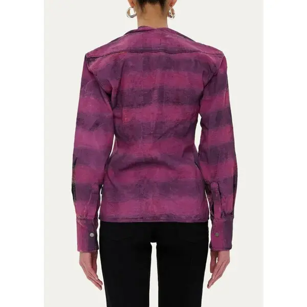 HAIKURE Shona Check-print Cotton Shirt - Pink