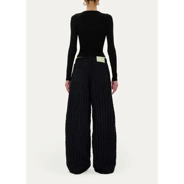 HAIKURE Bethany Striped Wide-leg Pants