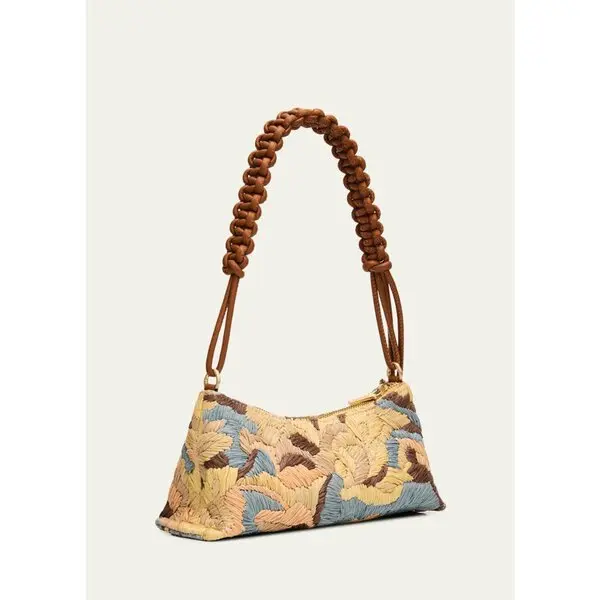 Cult Gaia Osa Braided-strap Raffia Shoulder Bag