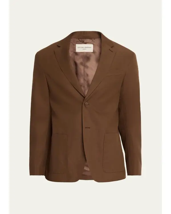 Officine Générale Michel Relaxed Single-breasted Jacket