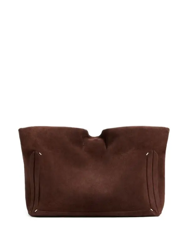 MAISON MARGIELA Box Bag Suede Leather Shoulder Bag - Brown