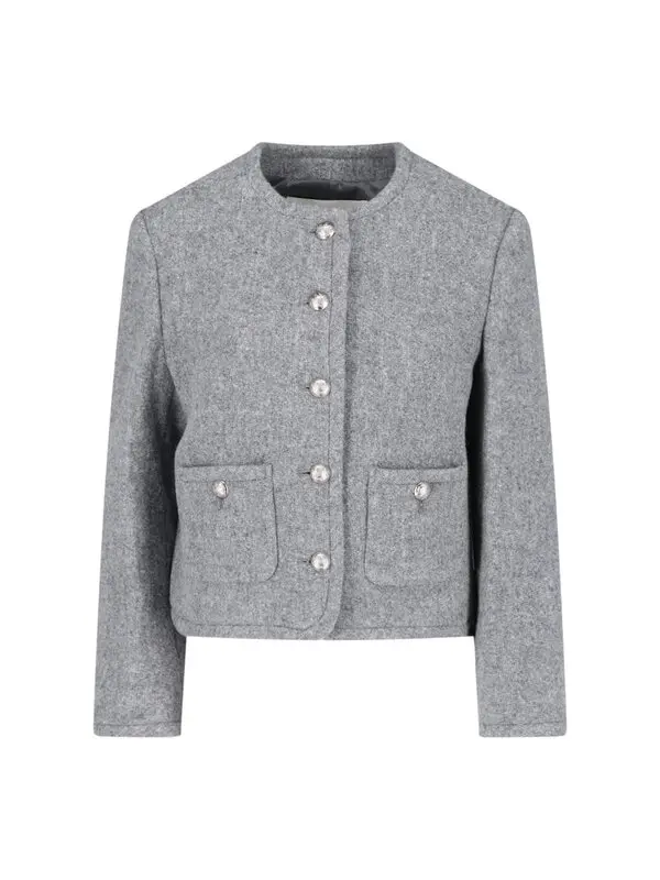 DUNST Wool Blend Cropped Jacket