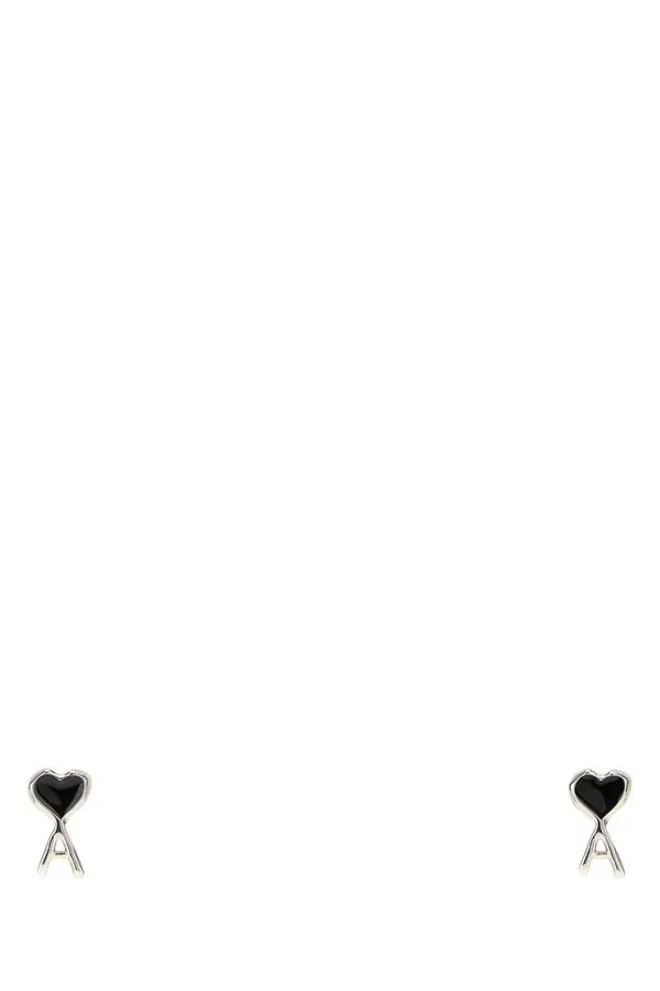 AMI Paris Mini -tone Metal Earrings For - Silver