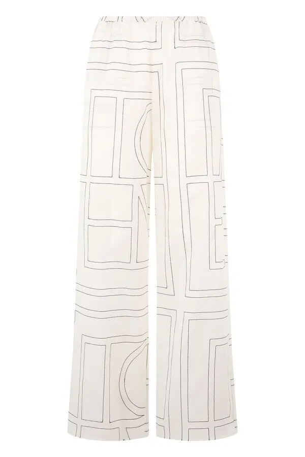 TOTEME Cotton Pajama Pants - White