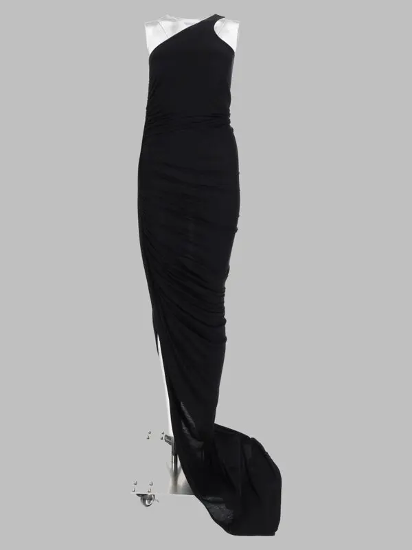 Rick Owens 100% Viscose Mini Dress Made In Italy