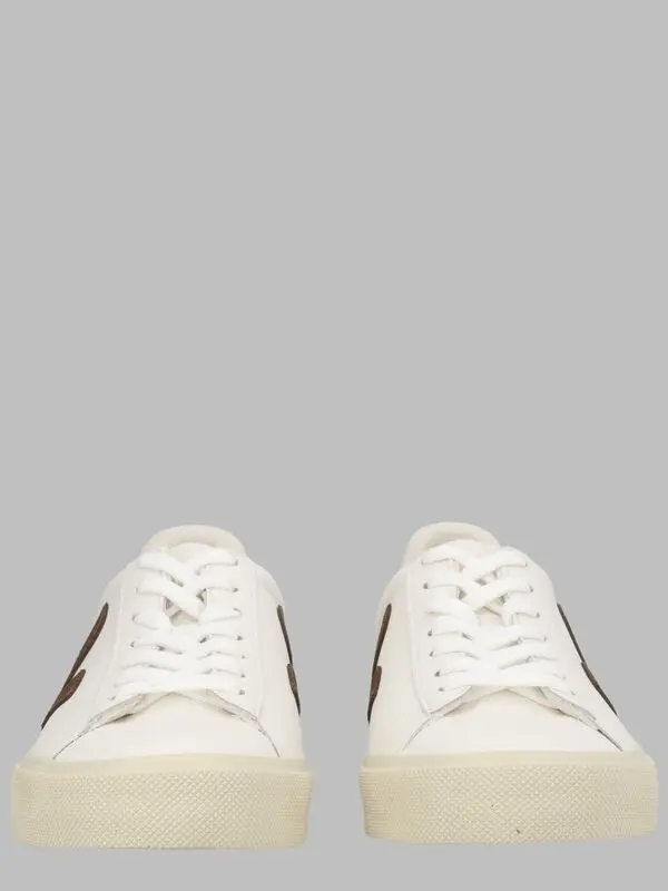 VEJA Leather Sneakers With Wild Country Detail - White