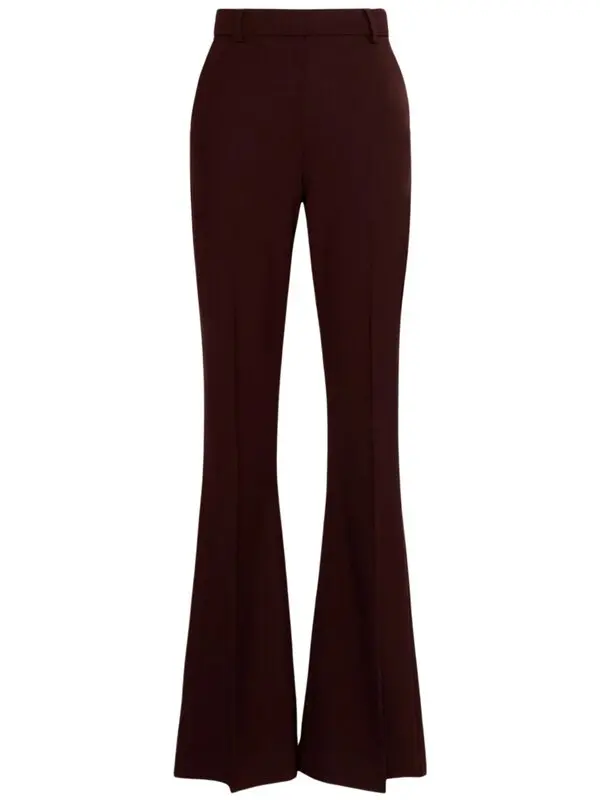 Sportmax High-waist Flared Trousers - Violet