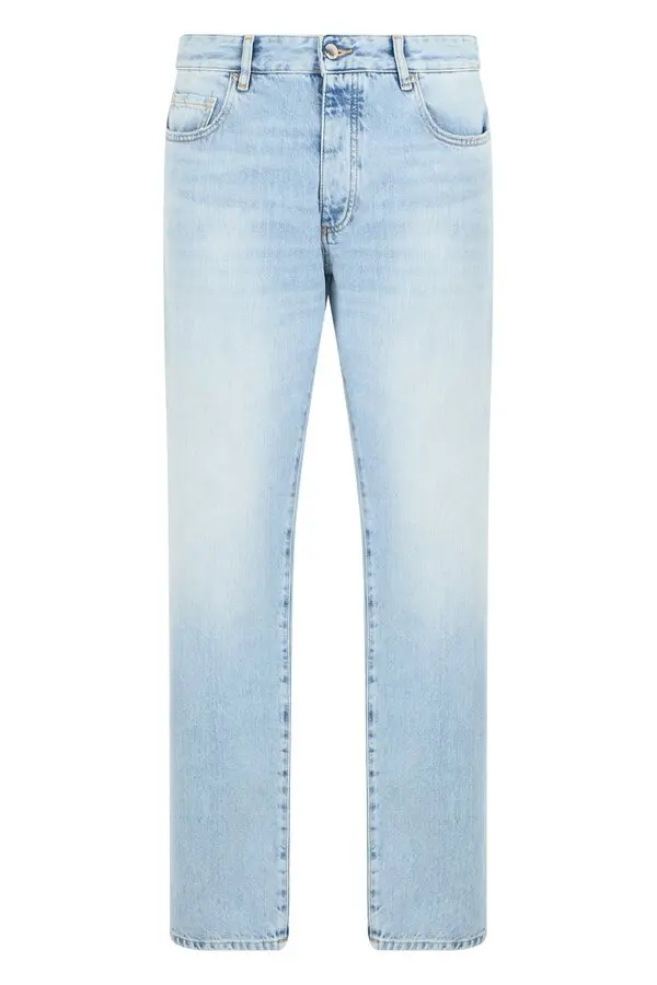 ICON DENIM LOS ANGELES Straight-leg Slim Fit Light Denim Jeans For