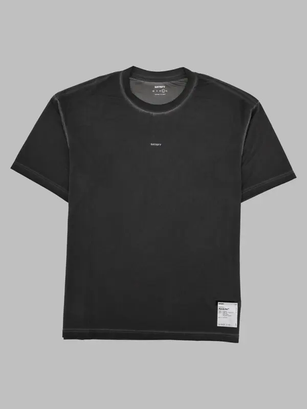 Satisfy Sculpted Minimal Logo T-shirt For - Black