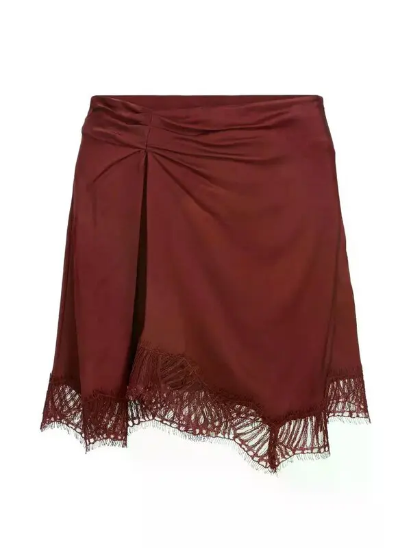 A.L.C. Dion Lace-trim Ruched Mini Skirt