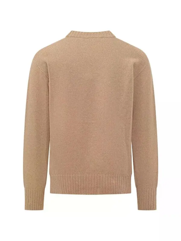 AMARANTO Distressed Crew-neck Sweater