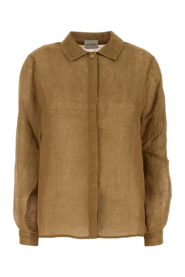 Le Kasha Biscuit Linen Sanbu Shirt
