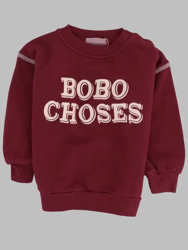 BOBO CHOSES Mini Embossed Cotton Sweatshirt For Baby - Red