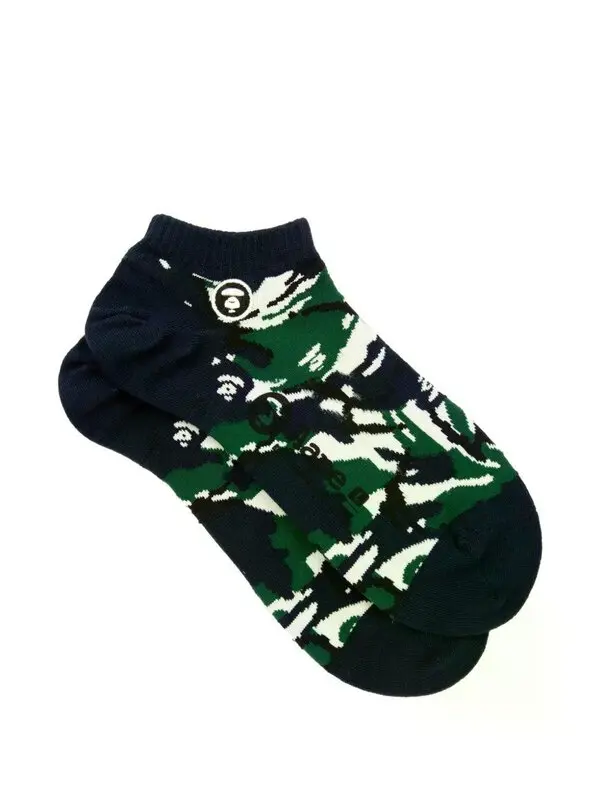 AAPE BY *A BATHING APE Moonface Camo-print Socks