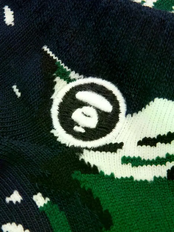 AAPE BY *A BATHING APE Moonface Camo-print Socks