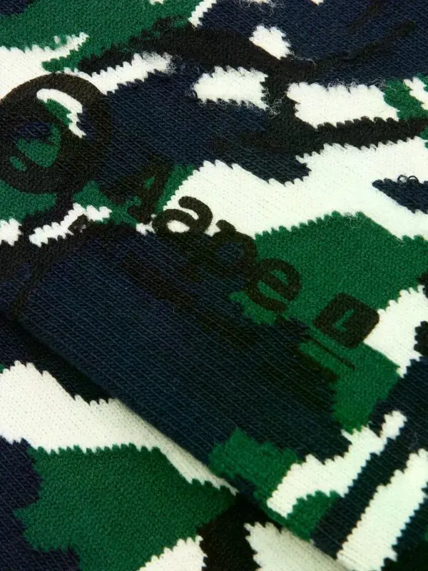 AAPE BY *A BATHING APE Moonface Camo-print Socks