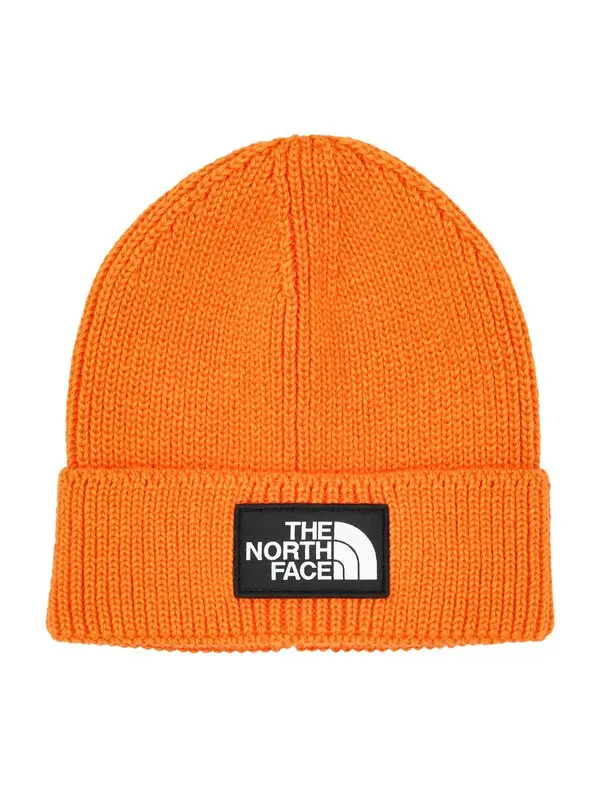 The North Face Ribbed Knit Cuffed Beanie - Arancio