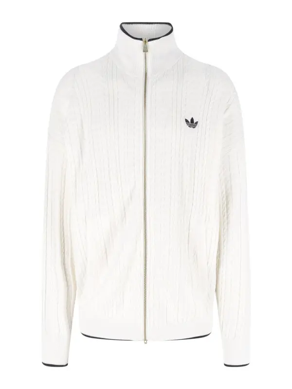 Adidas Cable-knit Zip-up Sweater