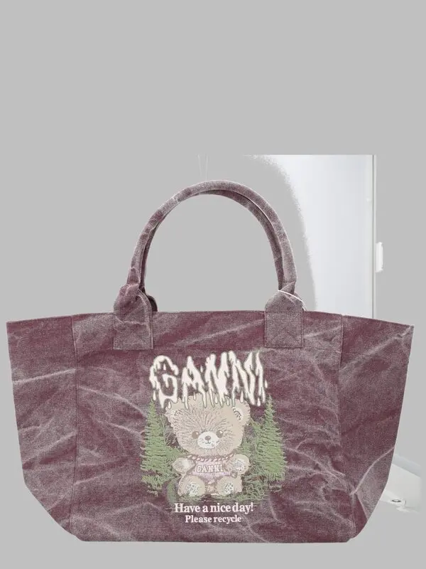 GANNI Recycled Cotton Mini Shoulder Bag