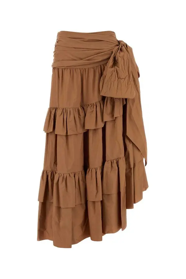 Chloé Antiqued Poplin Skirt - Pink
