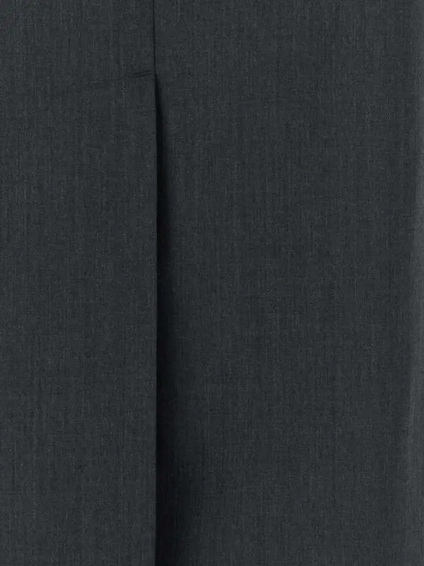 JIL SANDER High-waisted Wool Midi Pencil Skirt With Slit